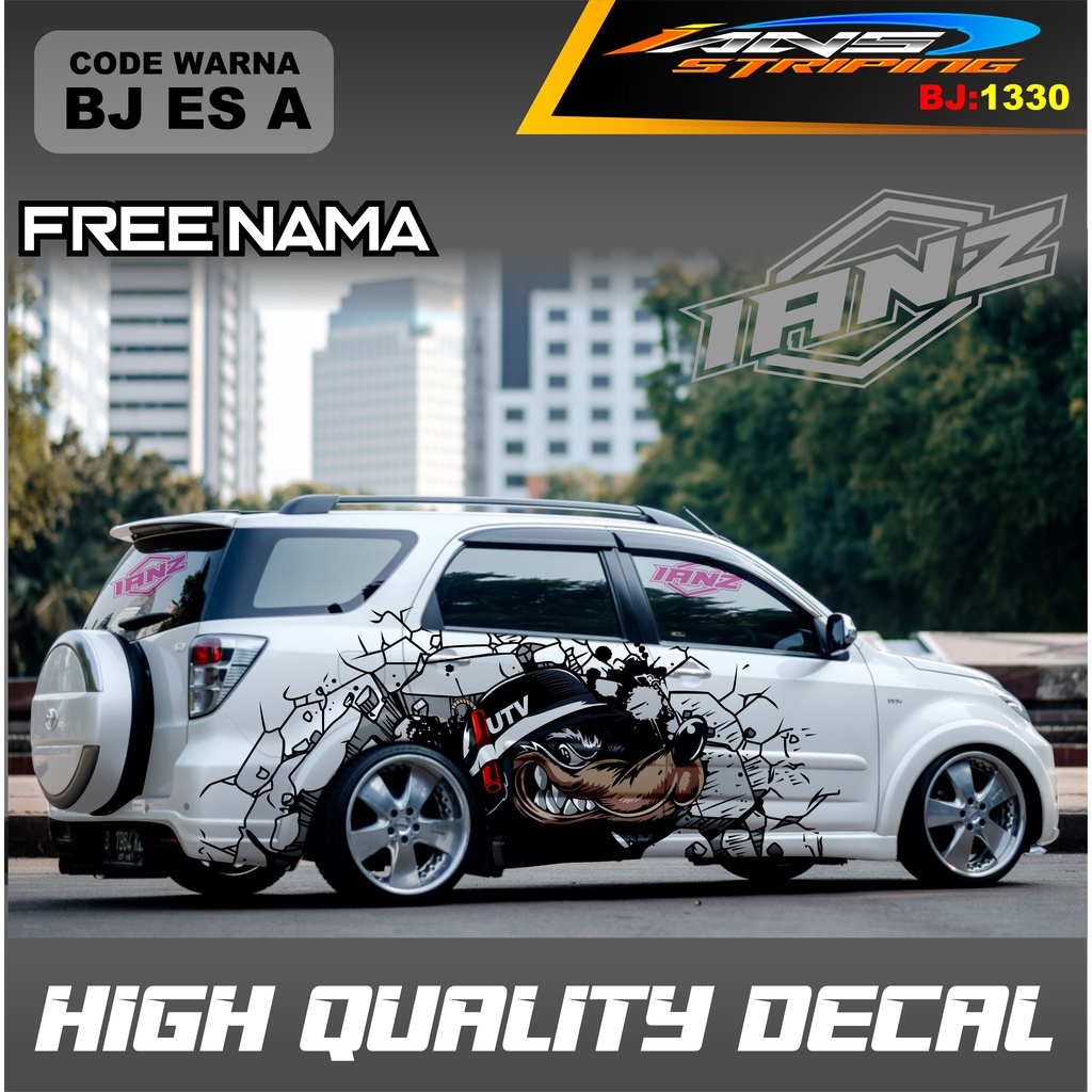 Jual STIKER VARIASI MOBIL TOYOTA RUSH INNOVA / DECAL STIKER AVANZA ...