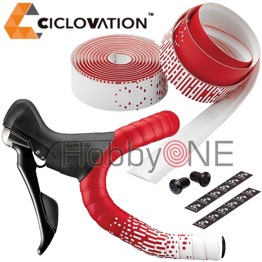 Jual CICLOVATION Advanced Bar Tape - Shooting Star RED WHITE | Shopee ...