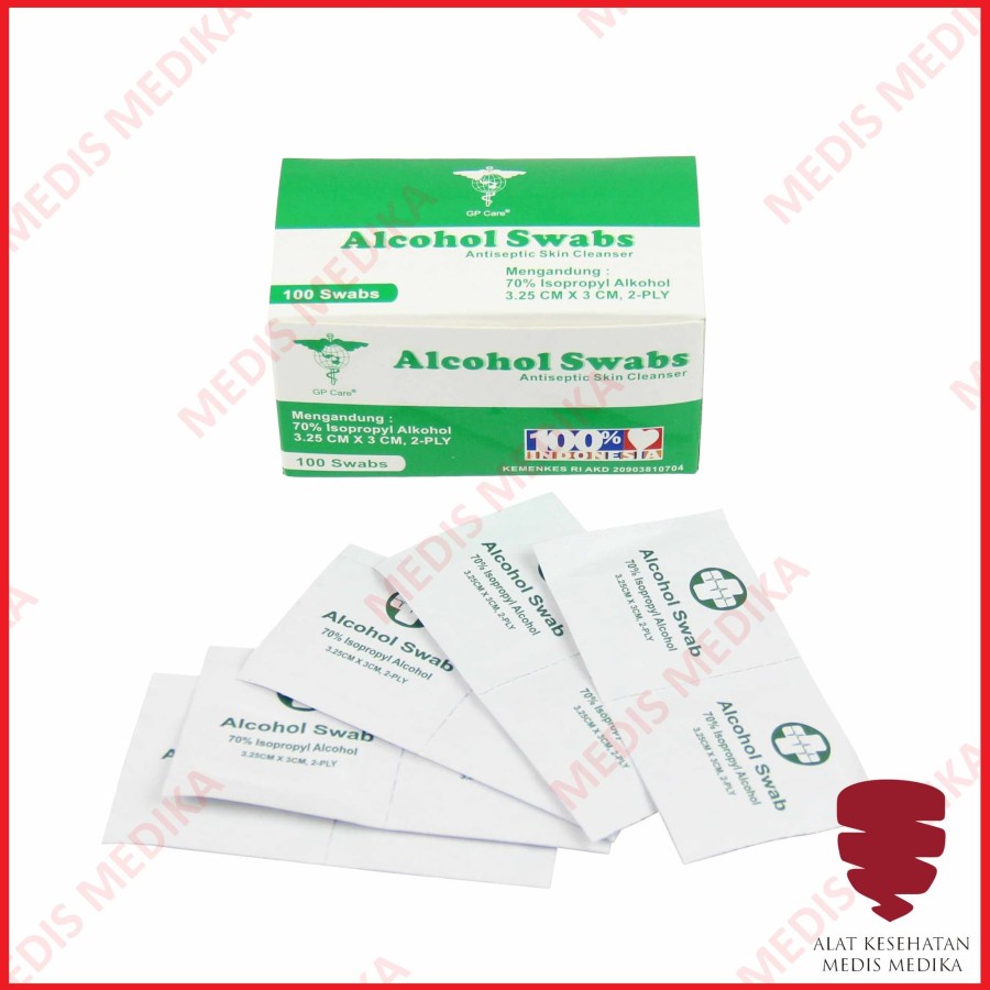 Jual Alcohol Swab Kapas Pembersih Tisu Tissue Alkohol Pads Alcohol ...