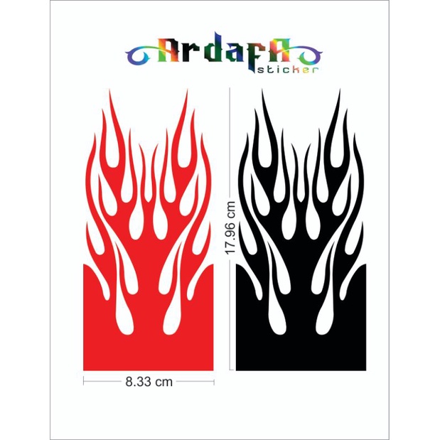 Jual Sticker SPAKBOR TRIBAL API STIKER CUTTING | Shopee Indonesia