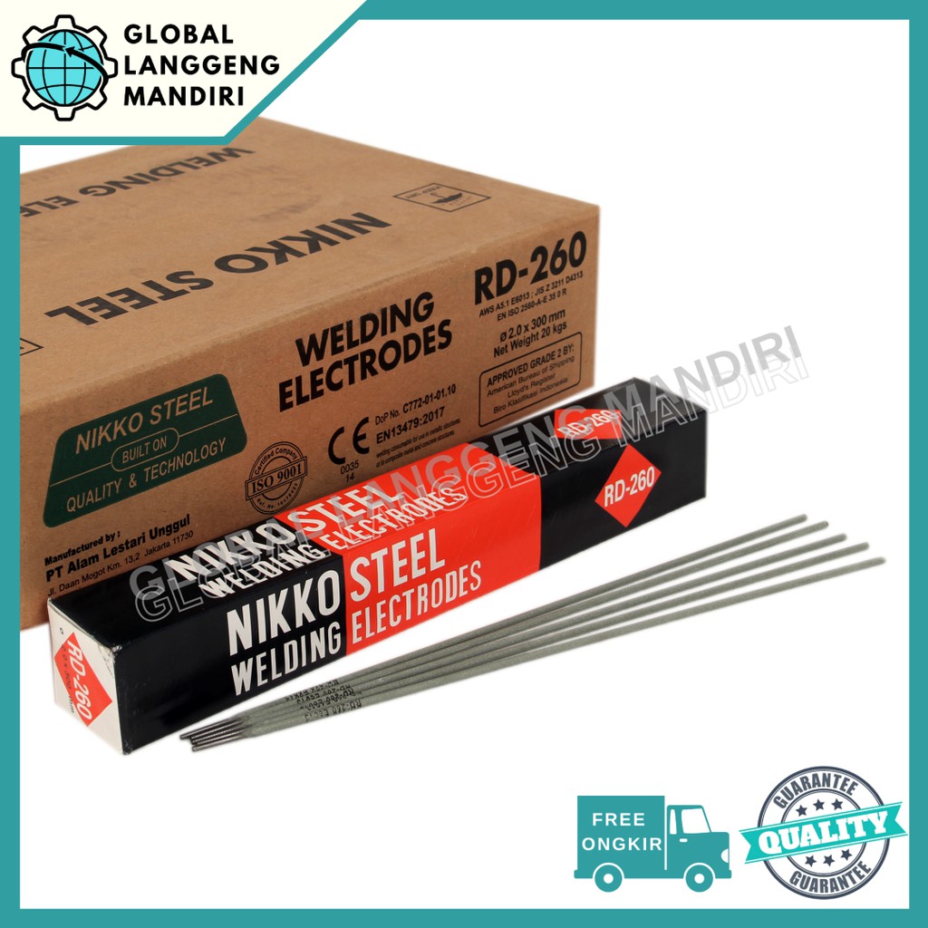 Jual Kawat Las Nikko RD260 2.0mm (1KG)/ RD 260 2.00 MM STEEL / KAWAT LAS ELECTRODE RD260 ...