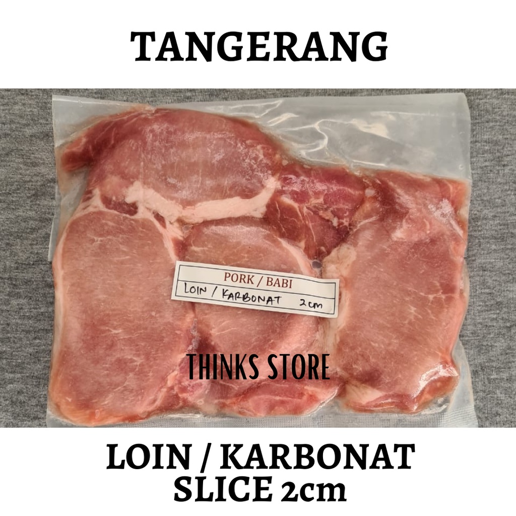 Jual PORK LOIN SLICE - Daging Babi Karbonat Slice - Babi Bali | Shopee ...