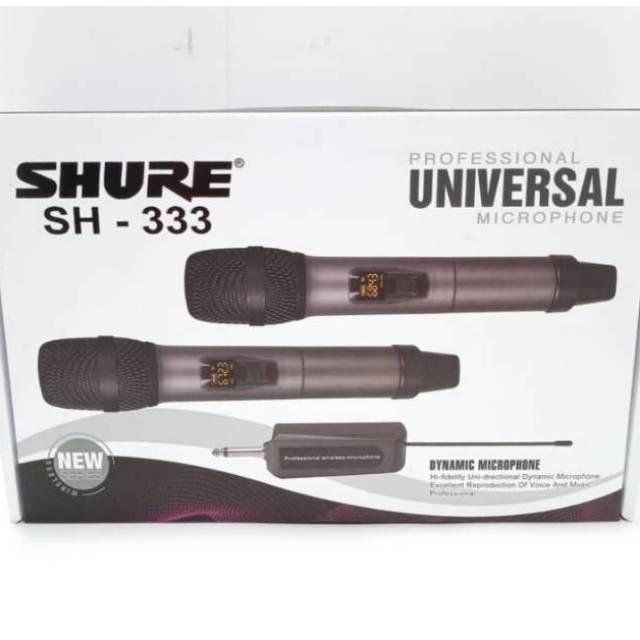 Jual MIC WIRELESS SHURE SH-333 | Shopee Indonesia
