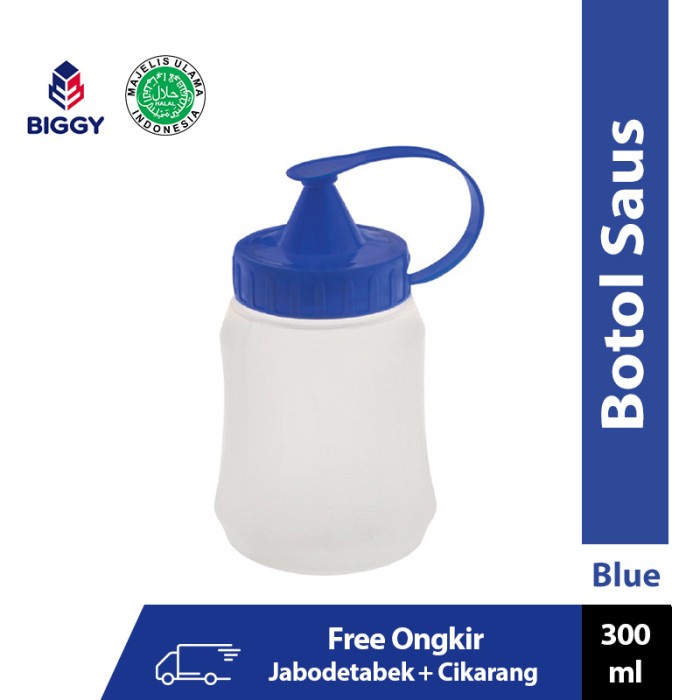 Jual BIGGY Vino - Blue - Botol Kecap 300 ml - Biru | Shopee Indonesia