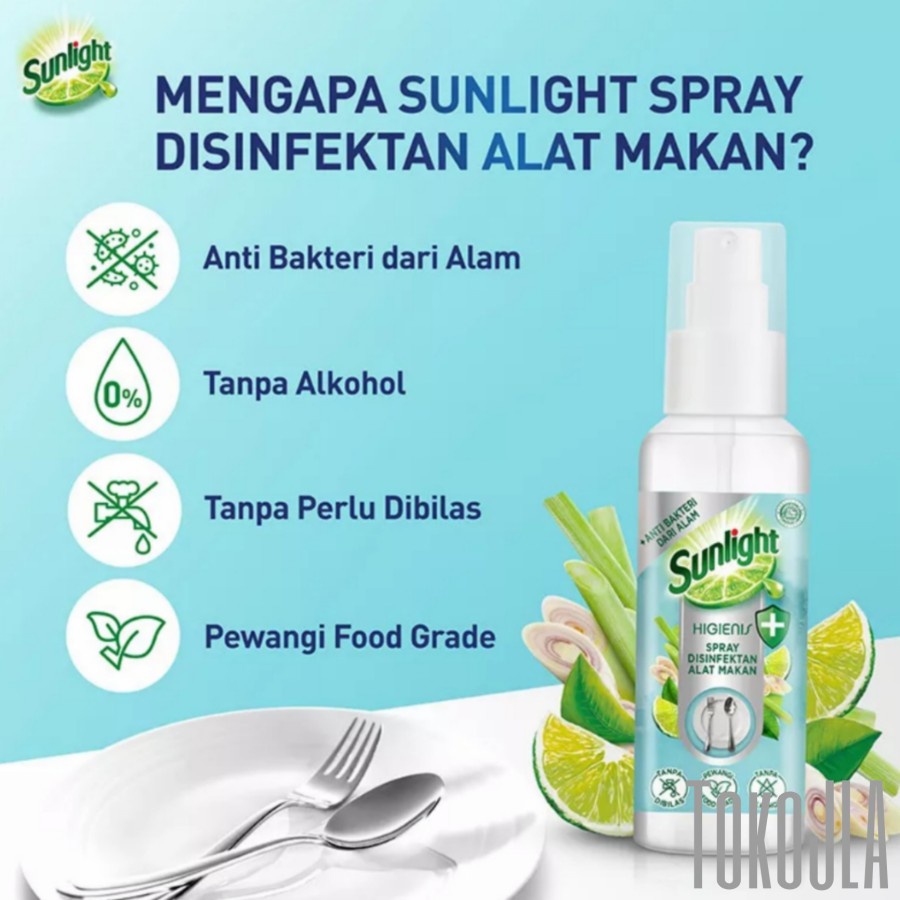 Jual Sunlight Higienis Spray Disinfectant / Disinfektan Alat Makan ...