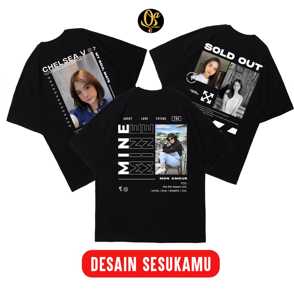 Jual KAOS CUSTOM FOTO SENDIRI ATAU PACAR COUPLE STREETWEAR GRATIS ...