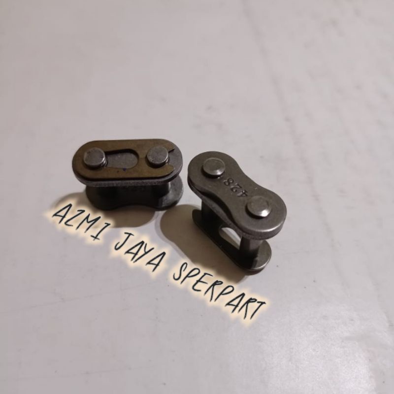 Jual sambungan rantai motor tebal type 428 sambungan motor rantai ...