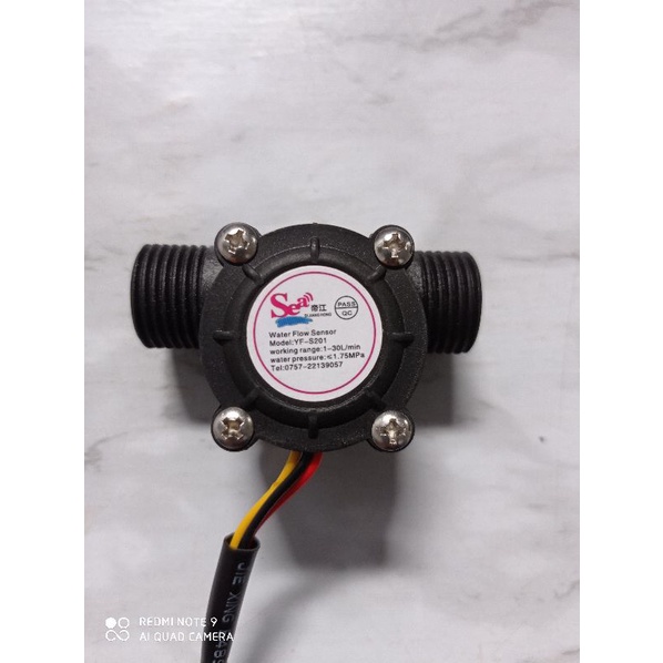 Jual POM Mini-pertamini digital flow sensor sea 1/2-flow meter plastik ...
