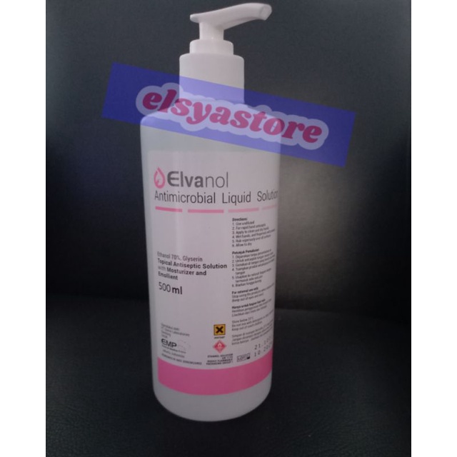 Jual elvanol antimicrobia Liquid hand sanitizer 500ml | Shopee Indonesia