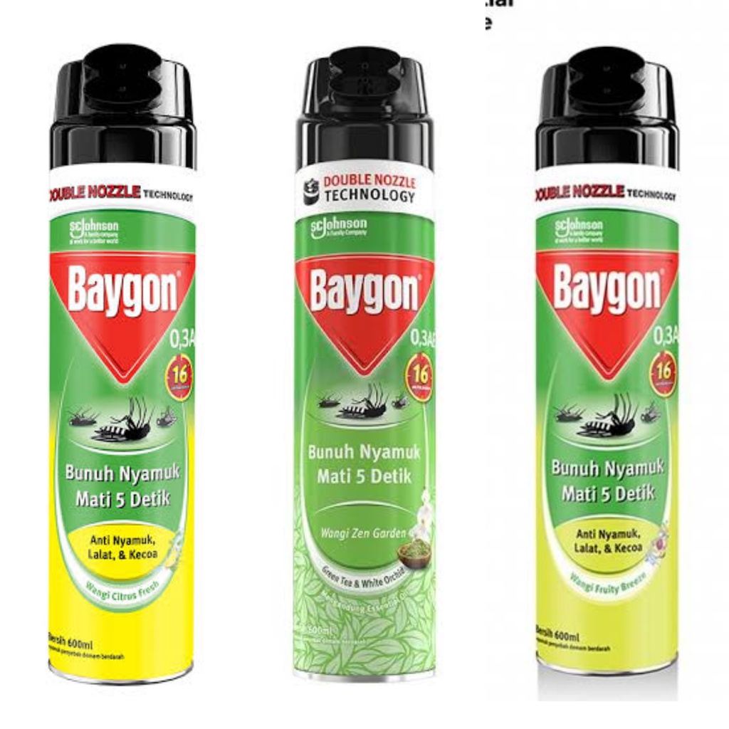 Jual BAYGON Spray Double Nozzle 600ml | Shopee Indonesia