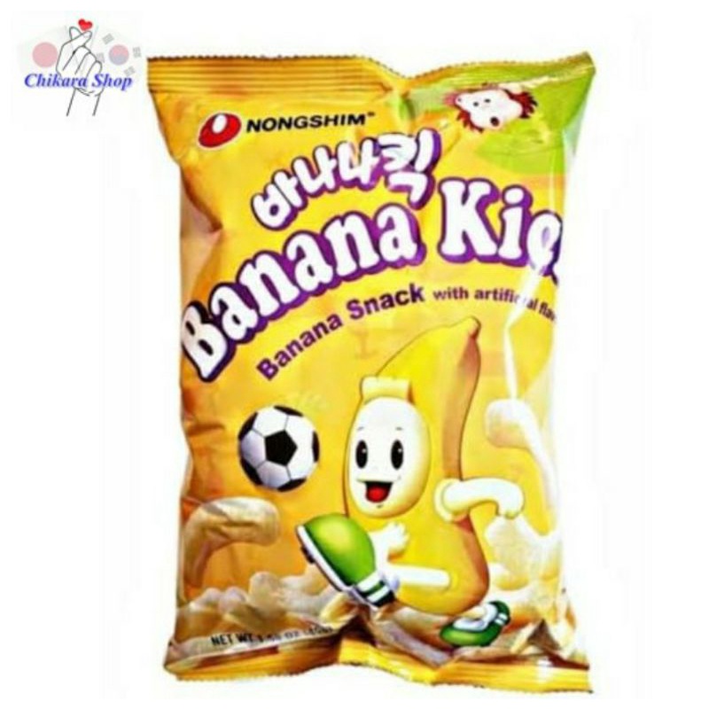 Jual Nongshim Banana kick snack rasa pisang 45 gram | Shopee Indonesia