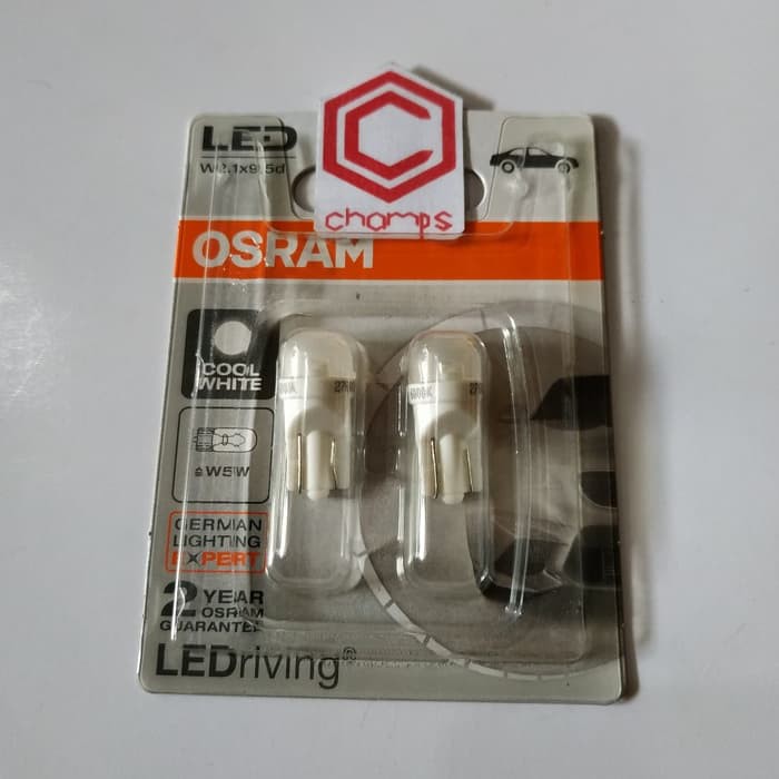 Jual JUAL MURAH Osram LED T10 Cool White 12V 0.50W Lampu Senja Kota ...