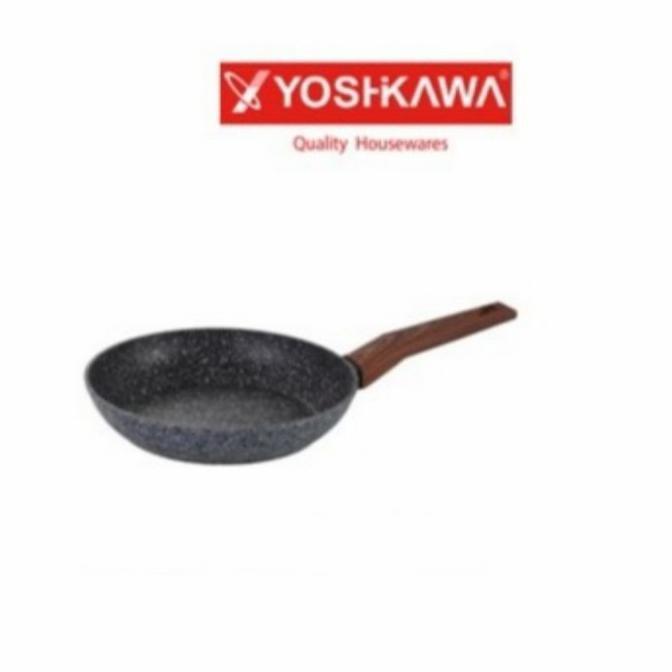 Jual FRYPAN MARBLE 16/18/20/22CM GREY INDUKSI YOSHIKAWA WOK PANCI KUALI - 22 CM | Shopee Indonesia