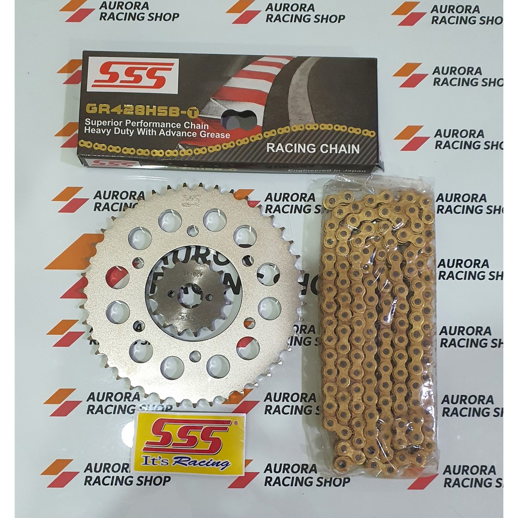 Jual Gear Set SSS Byson & Rantai SSS 428 HSBT - 130L Original | Shopee Indonesia