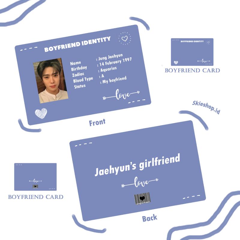 Jual K-Pop card / boyfriend card / identity card / license card[ free ...