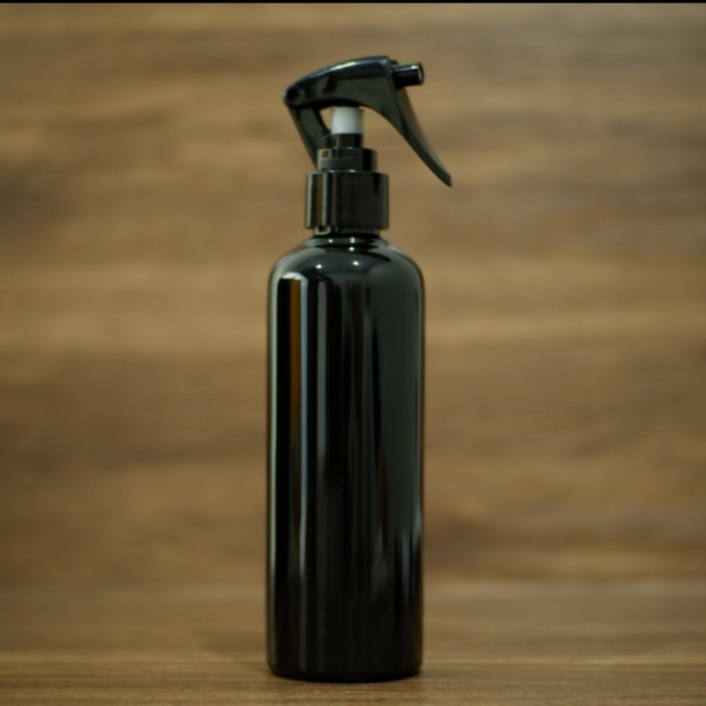 Jual BOTOL SPRAY 250ML TRIGGER/ BOTOL PET 250ML MINI TRIGGER HITAM FULL | Shopee Indonesia