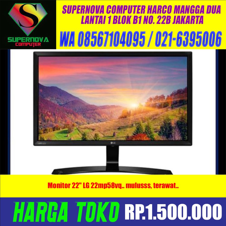 Jual Monitor 22" LG 22mp58vq.. mulusss, terawat. | Shopee Indonesia