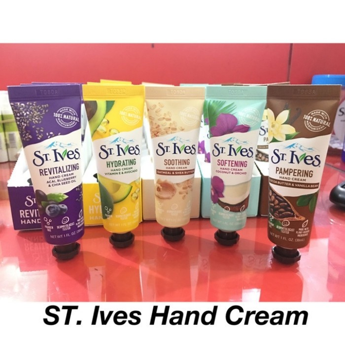 Jual AS ST Ives Hand Cream Natural Moisturizer Pelembab Krim Tangan 30 ...