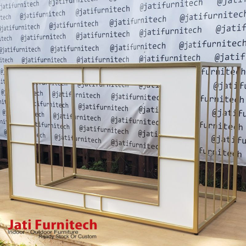 Jual Meja Display - Meja Counter - Top Motif HPL marmer | Shopee Indonesia