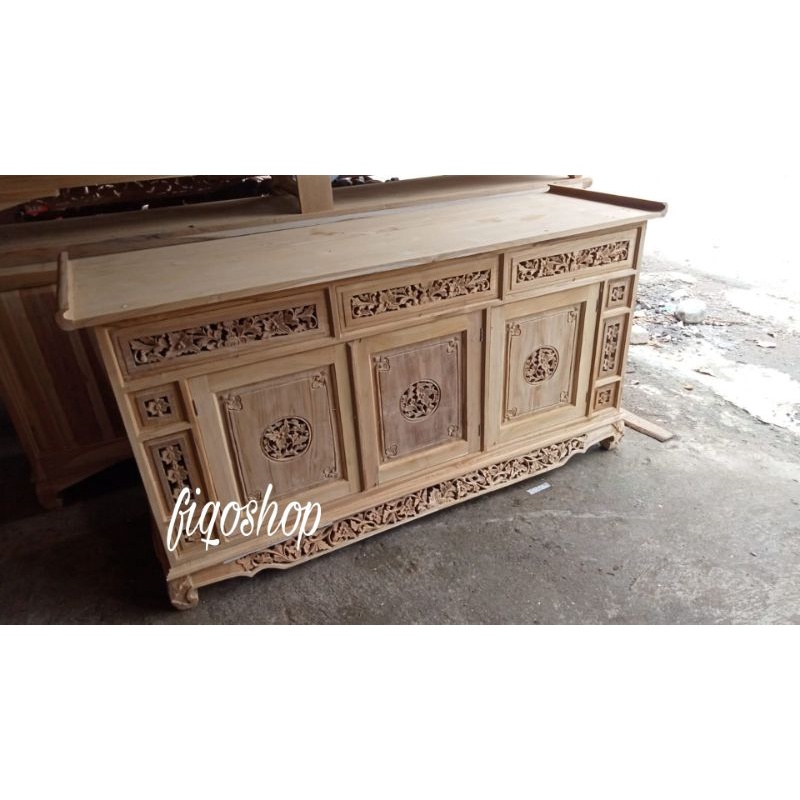 Jual Bufet Almari Meja Tv Palembang Altar Kayu Jati Furniture Jepara ...
