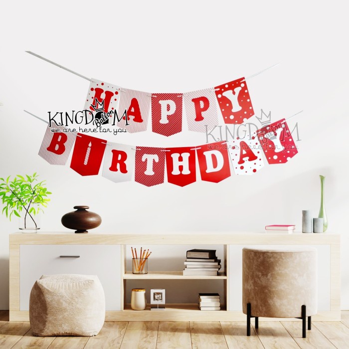 Jual Banner HBD Merah Putih | Shopee Indonesia