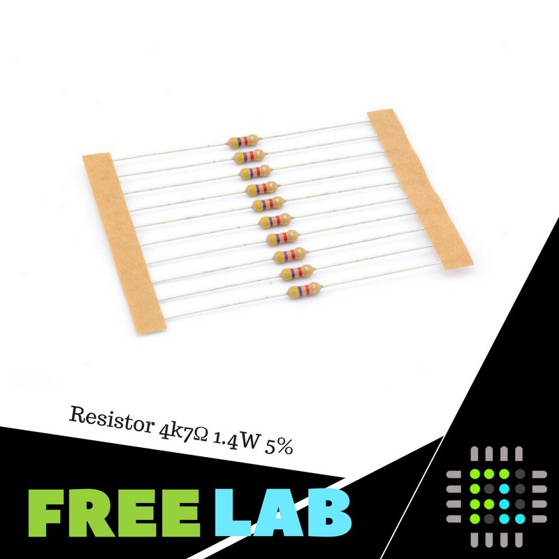 Jual Resistor 4k7 Ohm 4700 Ohm 1/4 W 5% Sebanyak 10 pcs | Shopee Indonesia
