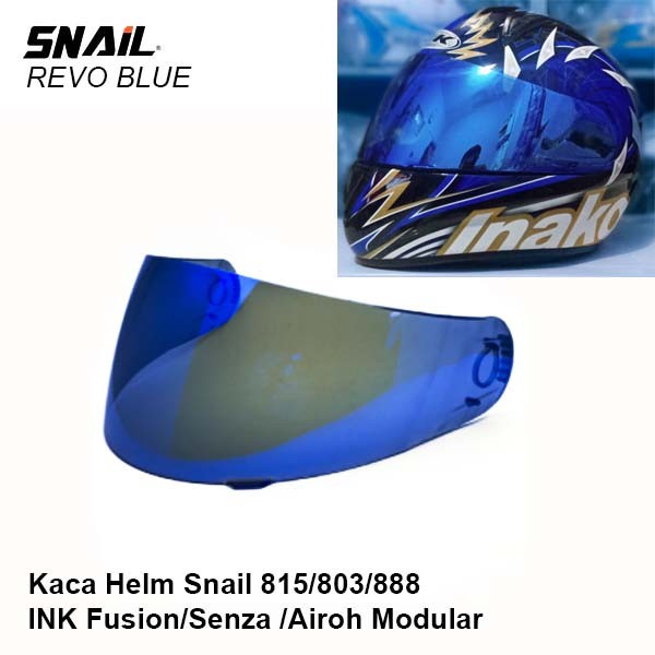 Jual Kaca Helm Snail 815/803/888/INK Fusion/Senza /Airoh Modular ...