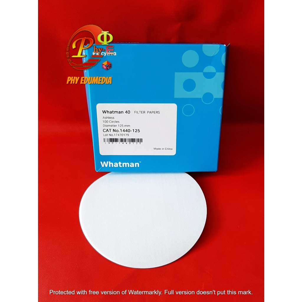 Jual Kertas Saring Whatman No 40 Diameter 125mm 125 mm Per Lembar | Shopee Indonesia