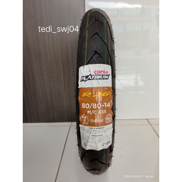 Jual ban donat Corsa r26 80/80-14 matic | Shopee Indonesia
