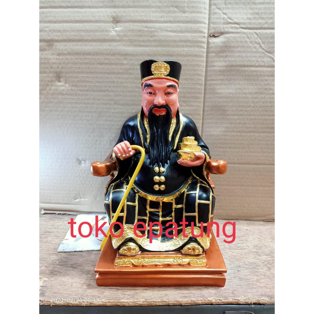 Jual patung datuk / natuk hitam / pak haji - tongkat - fiber - 12 inch ...