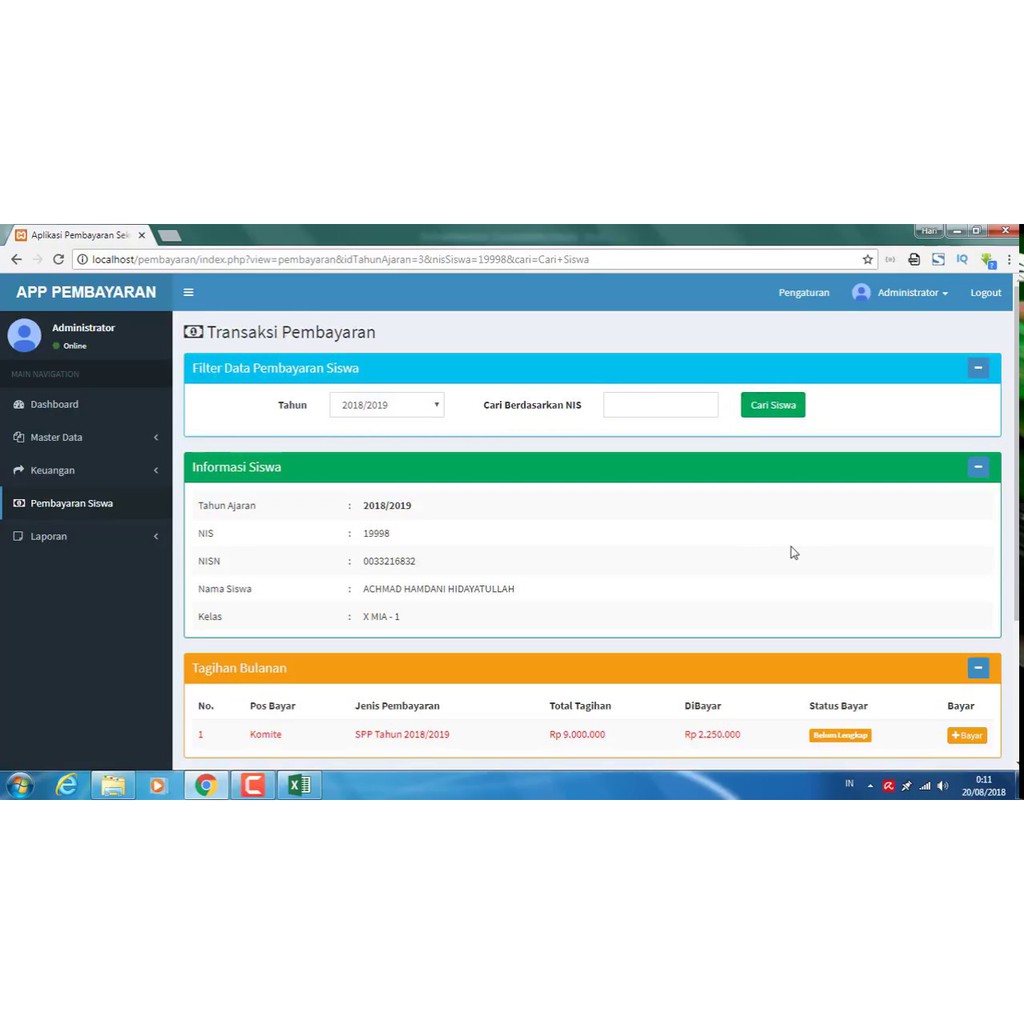 Jual Aplikasi Pembayaran SPP Sekolah Berbasis WEB | Shopee Indonesia