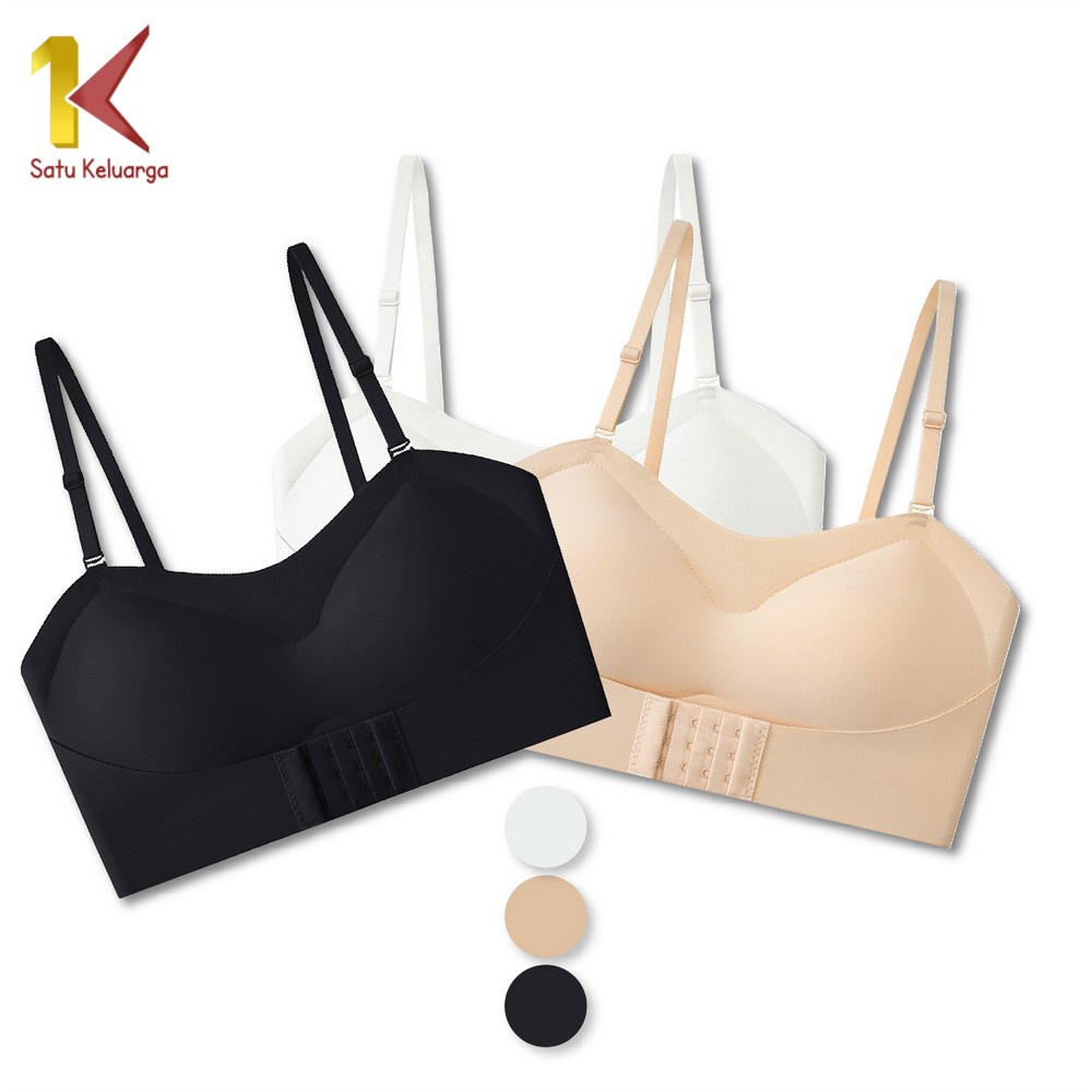 Jual 1K BH Bra Wanita Tanpa Kawat Pakaian Dalam Kancing Depan P137 Bra ...