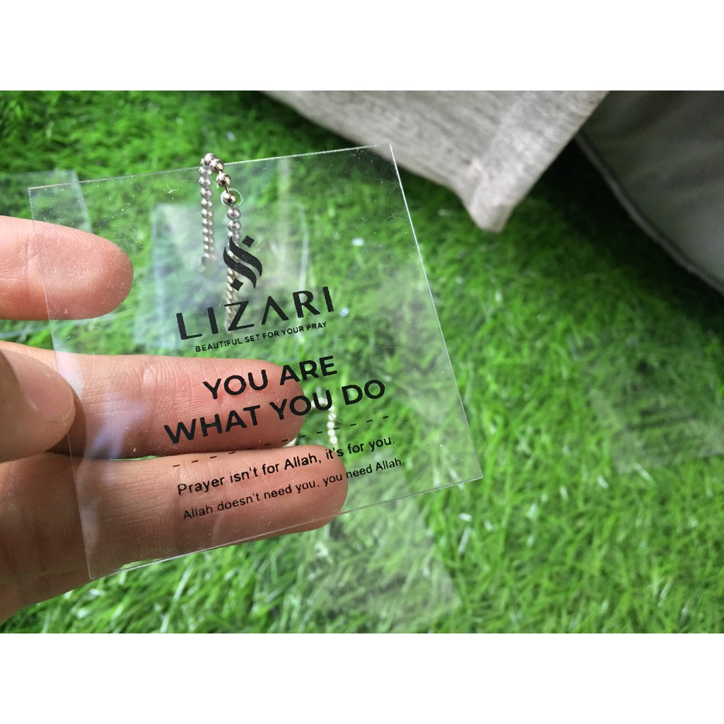 Jual hangtag transparan clear 6x6 cm pvc 0,5 ml 1 warna minml 500 pc | Shopee Indonesia