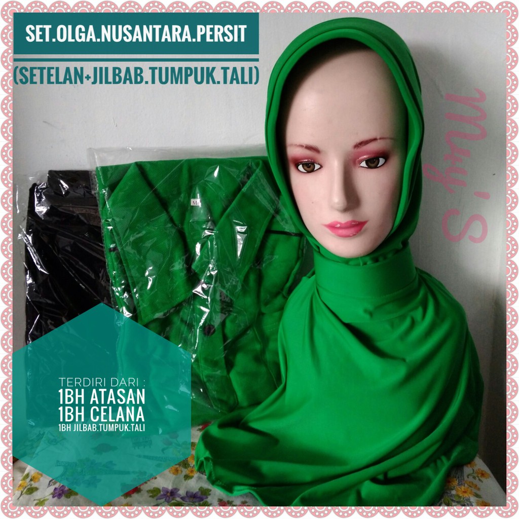 Jual SET OLGA PERSIT NUSANTARA PAKET B (SETELAN & JILBAB Syal) | Shopee ...
