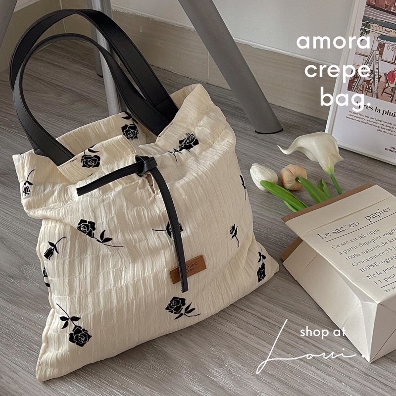 Jual SHOP.ATLOUI amora crepe bag | tas crepe korea | sling bag PREMIUM ...
