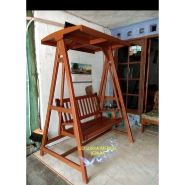 Jual Bandulan ayunan kayu jati kursi santai goyang kursi teras ...