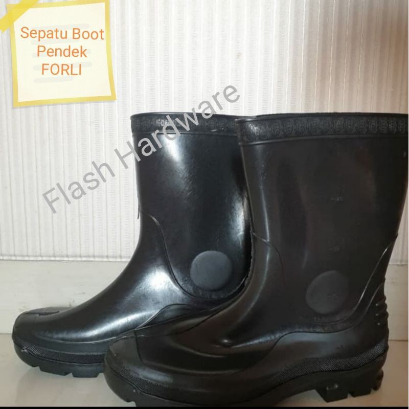 Jual SEPATU BOOT PENDEK HITAM FORLI/SEPATU BOOT BANGUNAN | Shopee Indonesia
