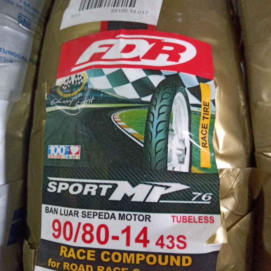Jual Ban Matic Softcompon Ukuran 90/80-14 Sport MP 76, Ban Merk FDR ...
