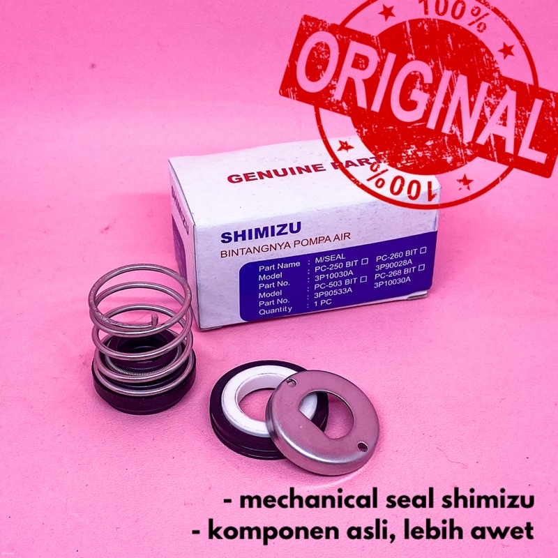 Jual Seal Pompa Air SHIMIZU PS 135/ 130/ 126/ 128 MECHANICAL SEAL SHIMIZU PS-125 SIL MEKANIK PS ...