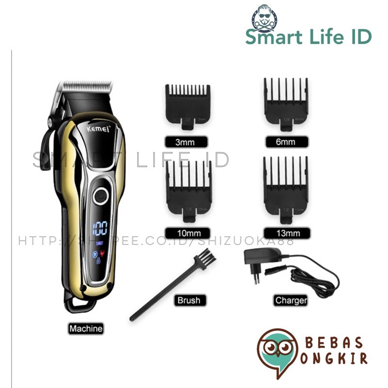 Jual Kemei KM 1990 Alat Cukur Rambut Turbo Power Hair Clipper Professional Cordless Mesin ...