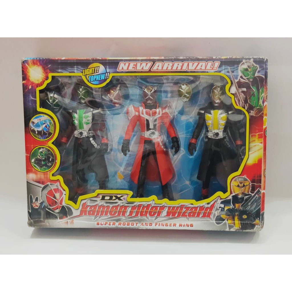 Jual Mainan Anak Figure Kamen Rider Wizard 3pcs AB239-23KR | Shopee ...