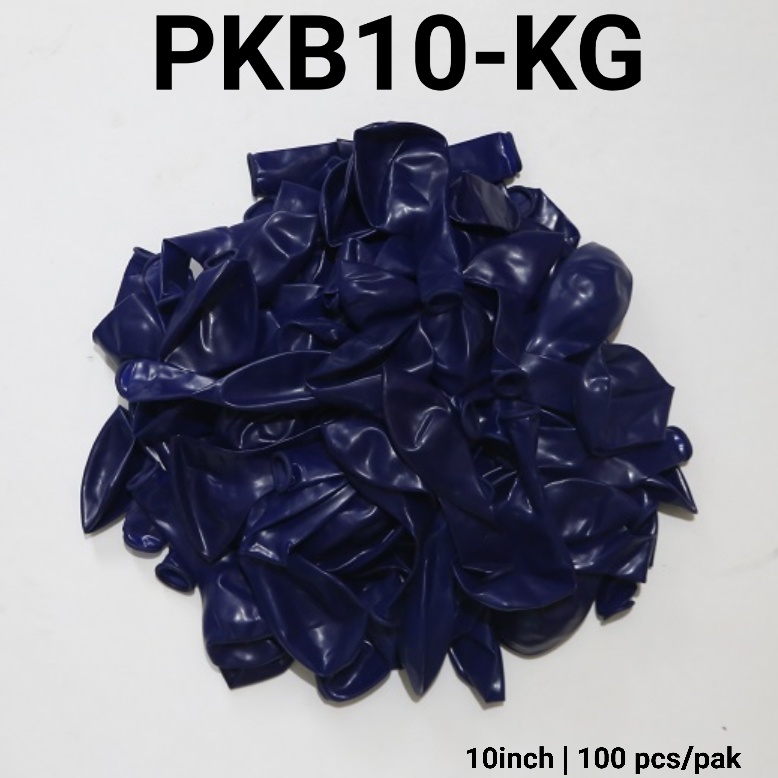 Jual PKB10-KG Balon latex 10 inch 1 pak isi 100 crystal biru ...