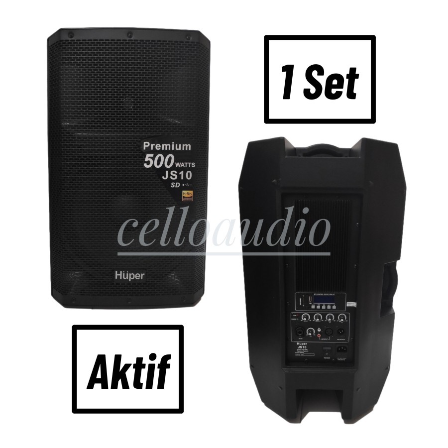 Jual Speaker Aktif 15 Inch Huper JS10 Active Speaker Huper JS 10 (1 Set ...