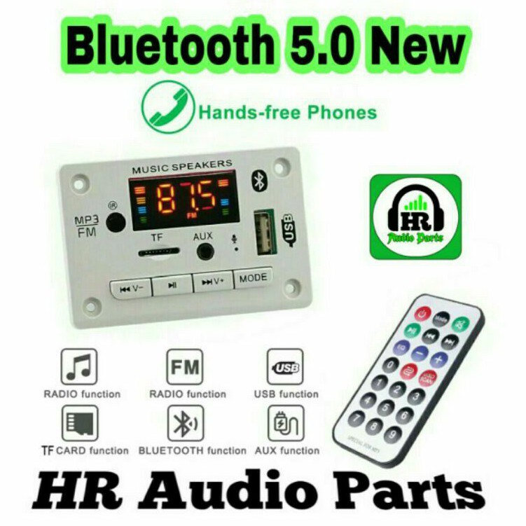Jual Kit Modul Mp3 Player Bluetooth 5.0 Digital Led Display 5V 12V ...
