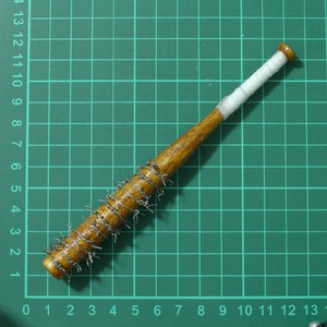 Jual Baseball Bat Barbed Wire Scale 1/6 Pemukul Baseball Wooden Wood ...