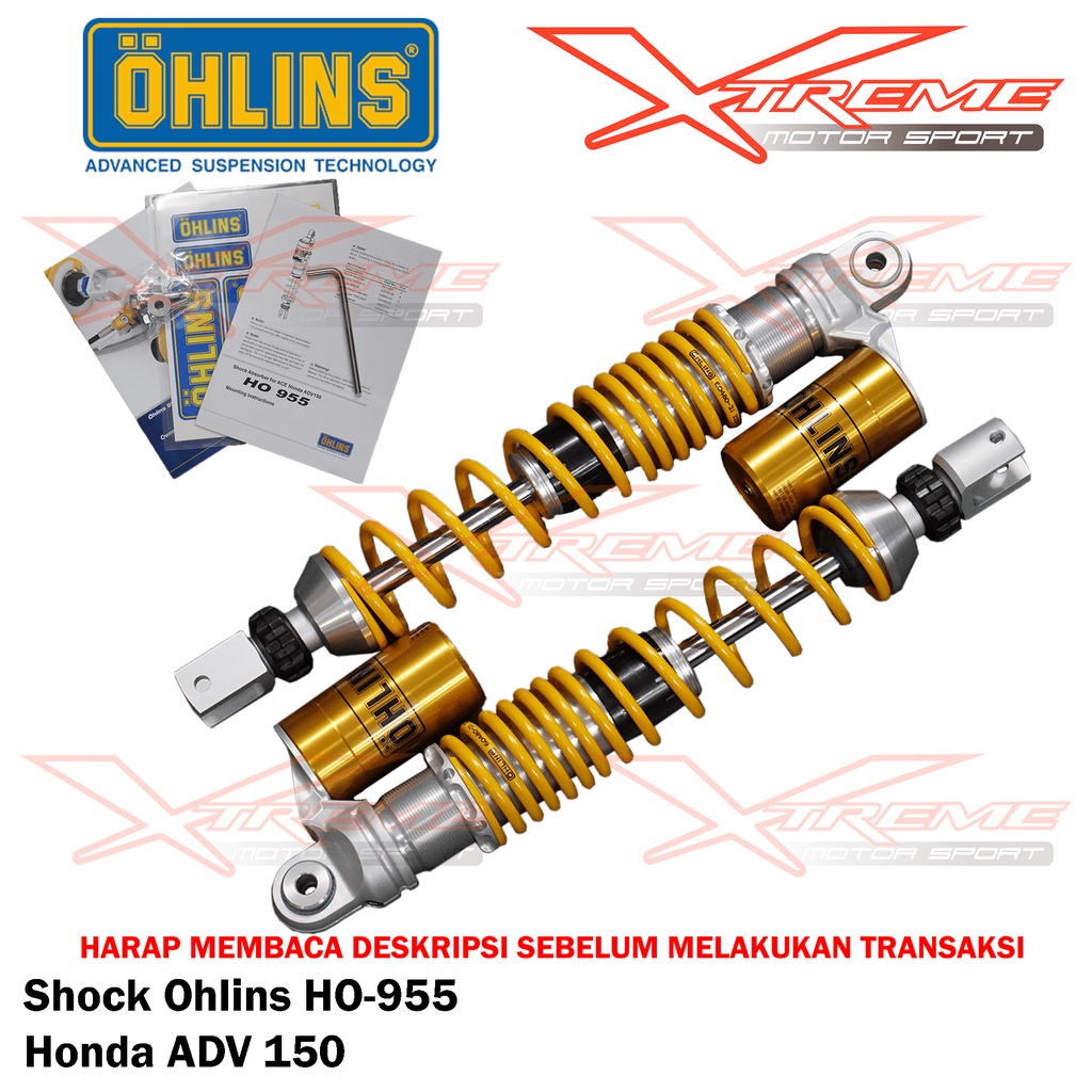 Jual Shock Breaker Ohlins Belakang Original HO 955 ADV 150 / HO 018 ...