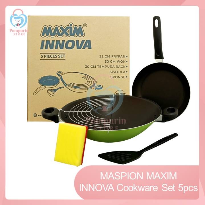 Jual Maxim INNOVA 5pcs Set Wajan Frypan Wok Cookware Set Panci Set ...