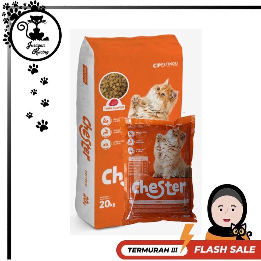 Jual CHESTER TUNA flavour makanan kucing premium 8KG (GOSEND/GRAB ...