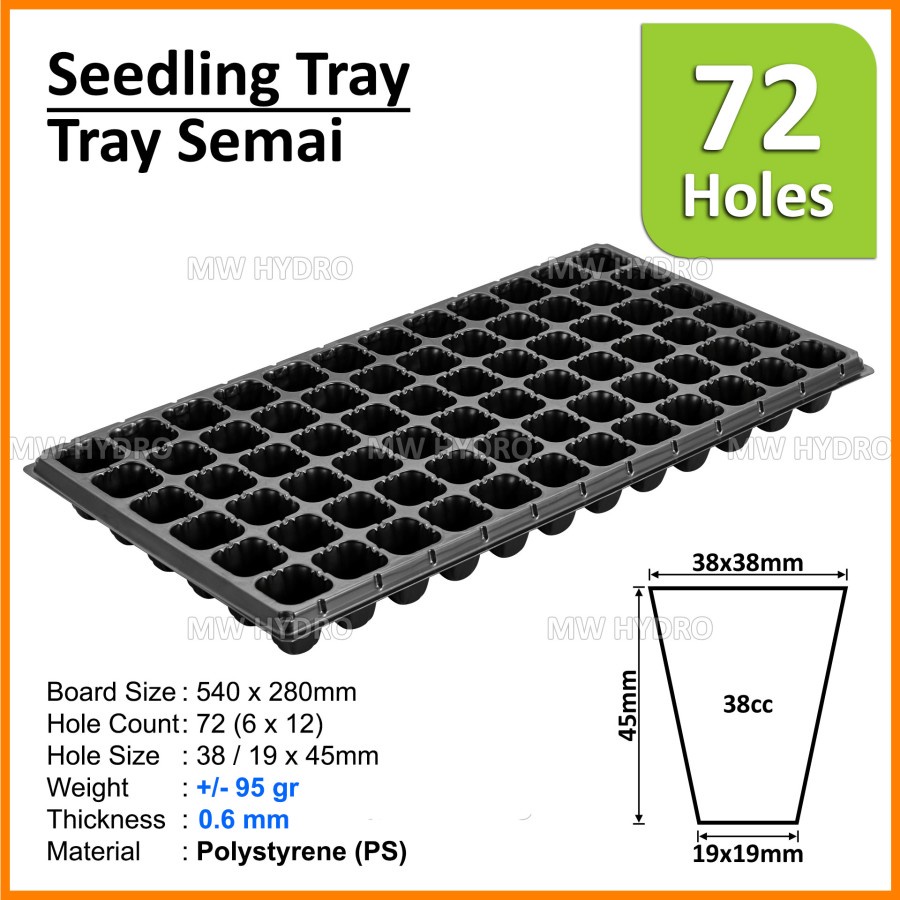 Jual Tray Semai / Seedling Tray - 72 lubang - 0.6 mm | Shopee Indonesia