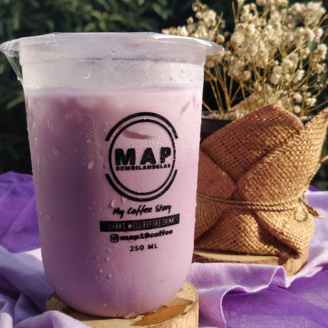 Jual Iced Taro cup large | Shopee Indonesia